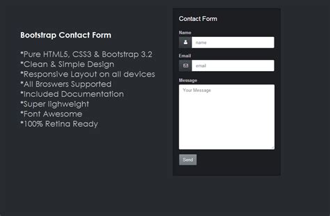 Html5 Contact Form