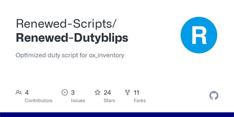 GitHub Renewed Scripts Renewed Dutyblips Optimized Duty Script For Ox Inventory