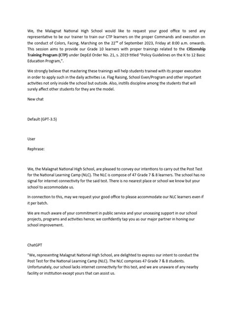 Rotc Request Letter Pdf Human Communication Cognitive Science