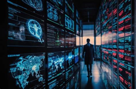 premium photo futuristic neural network concept