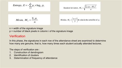 Smart Attendance System Using Signature Verification 1 Pptx