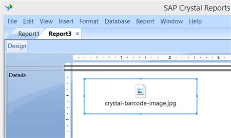 Streaming Barcode Images Into Sap Crystal Reports