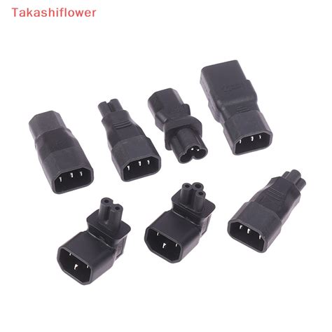 Takashiflower Ups Pdu Male To Female Eu Us Power Plug Adapter Socket Universal Iec320 C13 C14