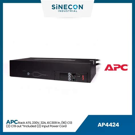 Apc Ap4424 Rack Automatic Transfer Switch 230v 32a Iec309 In 16