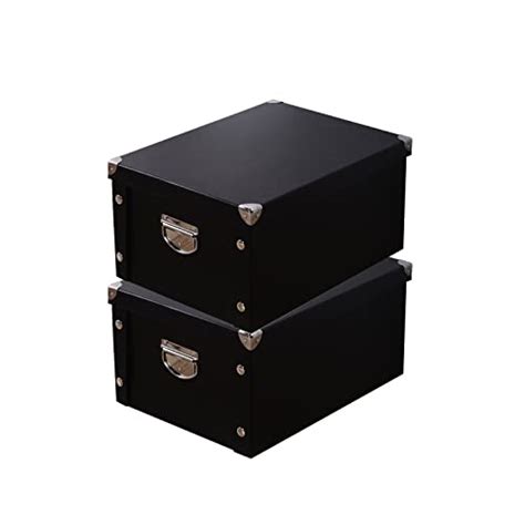 Guozi Collapsible Storage Box Decorative Memory Box With Lid And Metal Reinforced Corners