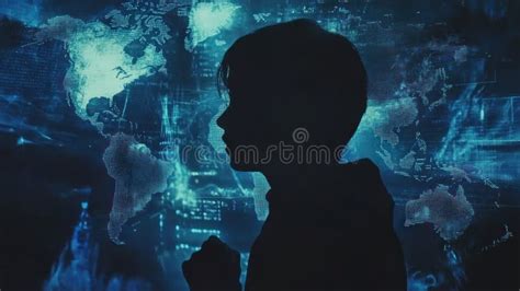 Woman Interacts With A Large Interactive Display Showing A World Map And Data Visualizations