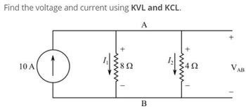 Answered Find The Voltage And Current Using KVL Bartleby