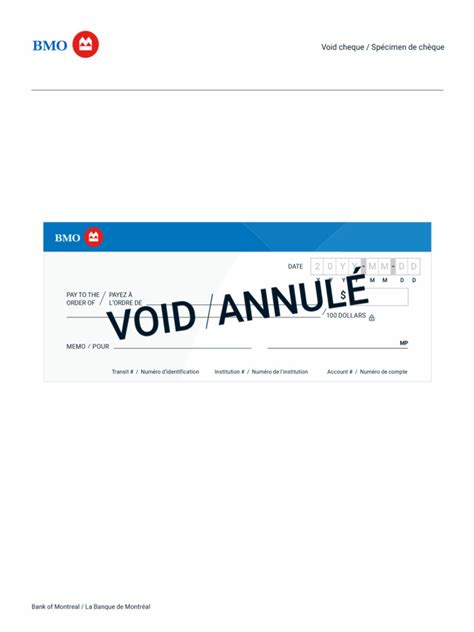 Void Cheque Pdf Bmo Pdf