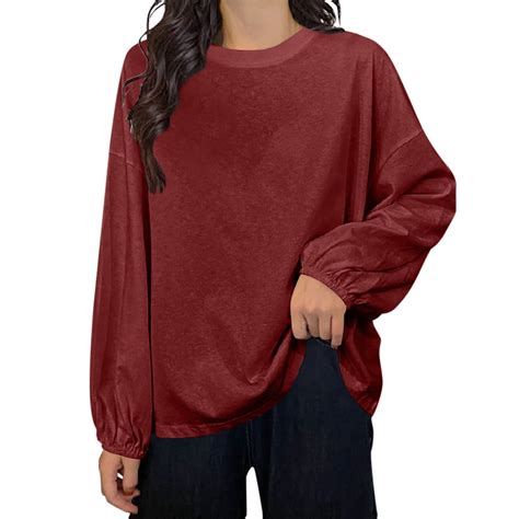 Eileial Women Oversize Sweatshirts Pullover Tops Loose Fit Sweaters