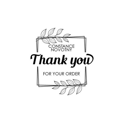 Thank You For Your Order Stamp Thank You Stamps