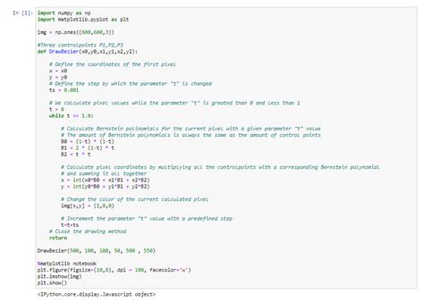 4 Practical Exercise Bezier Curve Algorithm