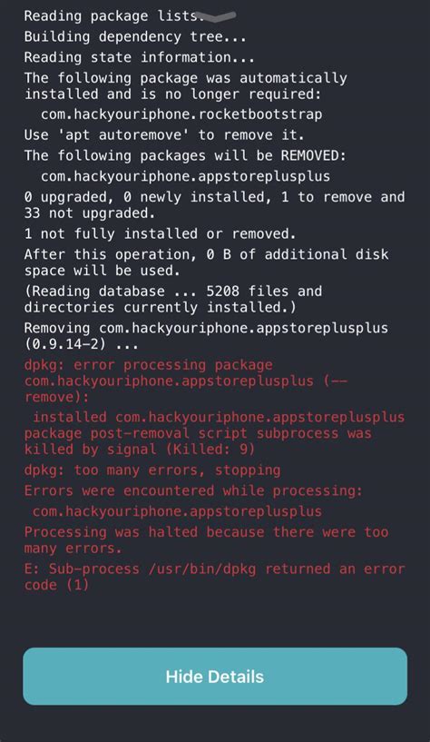 [help] i can t install new tweaks because of this and it won t