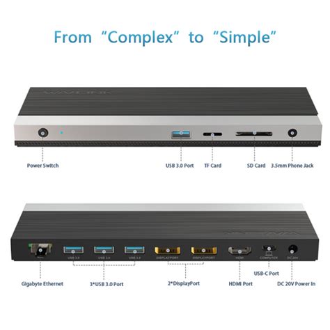 Docking Station Wavlink WL-UMD01 USB-C 4K Triple Display – CompuWorld