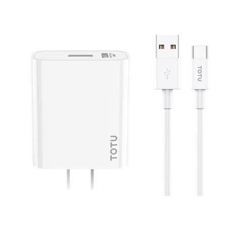 Hitech Land Totu W W Usb Port Travel Charger With Usb To Usb C Type C Data Cable Set
