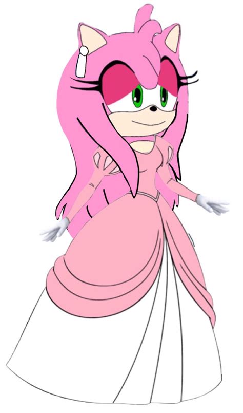 Amy Rose In A Evening Dress Remake By Furconfan On Deviantart