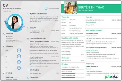 Mẫu Cv Xin Thực Tập Chuẩn Mới Nhất 2021 Cách Viết Cv Xin Việc Thực