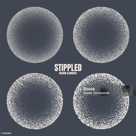 둥근 모양의 점선 오브젝트 유연한 요소 페이딩 그라데이션 도트 플로팅 도트워크 드로잉 도트를 사용하여 차도 픽셀 분해 하프톤