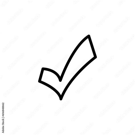 Check Mark Isolated Icon Checklist Button Icon Check Mark Tick