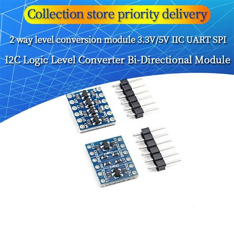 10Pcs 2 4 Channels IIC I2C Logic Level Converter Bi Directional Module 3 3V To 5V