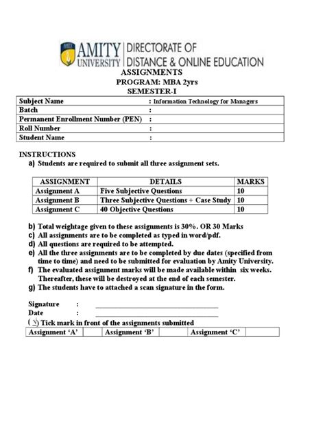 Information Technology For Manager Assignment Pdf Operating System