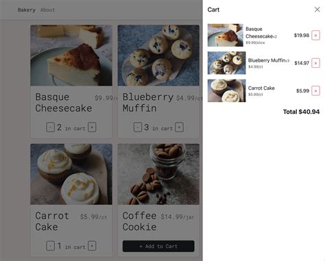 Github Bzzz Codinghome Bakery Online Store App React Typescript