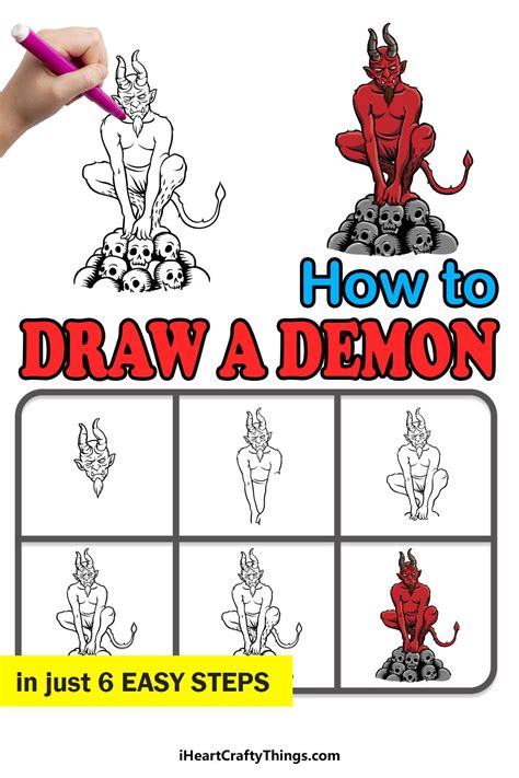 How To Draw A Demon A Step By Step Guide Art Journal Challenge