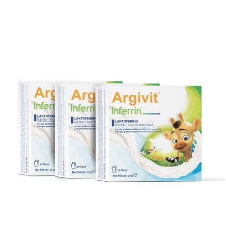 Argivit Lactoferrin-Inferrin Sachet 10 Sachets 3 Pack