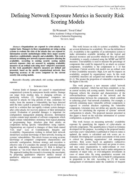 Paper 56 Defining Network Exposure Metrics Download Free Pdf Risk