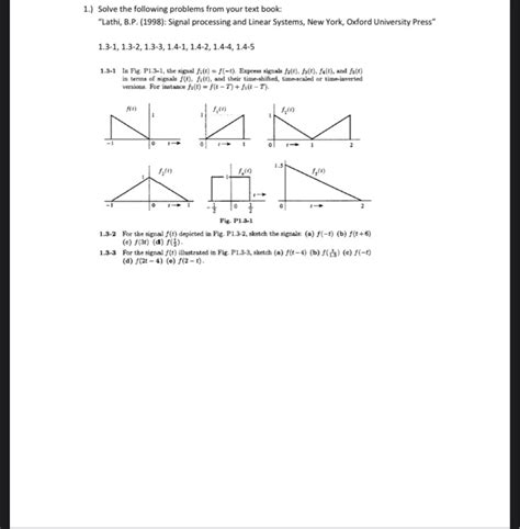 solved 1 solve the following problems from your text book