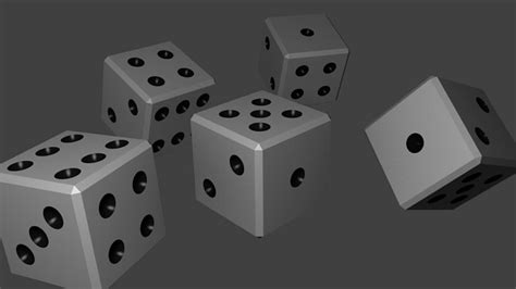 blender 骰子3d模型素材资源免费下载 blender3d模型库