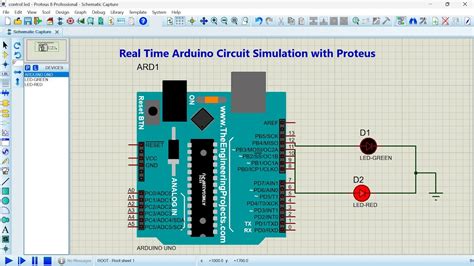 Real Time Arduino Circuit Simulation With Proteus Youtube