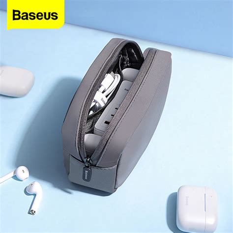 Baseus Portable Cable Digital Storage Bags Zipper Bag Mobile Phone Charger Protection Mobile