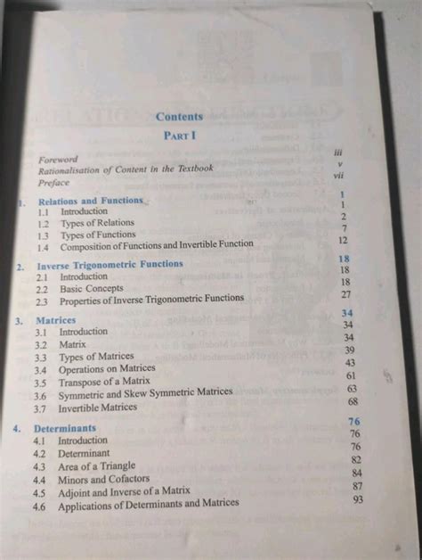 Ncert Class 12 Mathematics Part 1