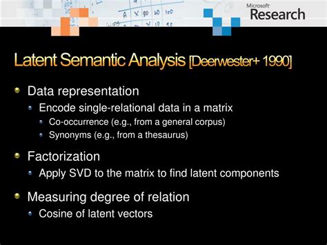 Ppt Multi Relational Latent Semantic Analysis Powerpoint Presentation Id2577502