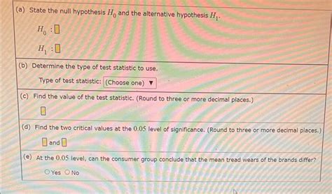 Solved A Consumer Products Testing Group Is Evaluating Two