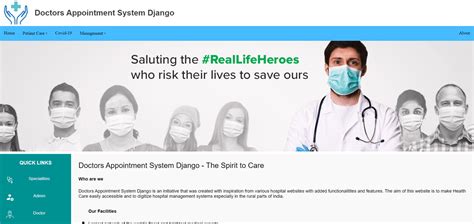 Doctors Appointment System Django Project With Source Code Projectworlds Store