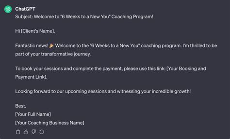 How To Use ChatGPT To Write Emails That Will Impress Your Coaching Clients