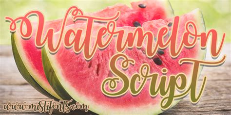 watermelon script font free dafont free