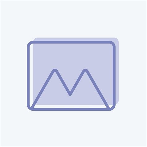 Panorama Dicônes Adapté Au Symbole De Retouche Photo Style Bicolore Conception Simple