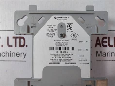 Notifier Iso X Fault Isolator Module Aeliya Marine Tech