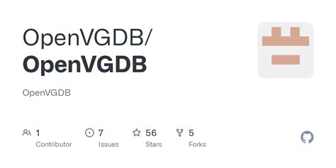 GitHub OpenVGDB OpenVGDB OpenVGDB
