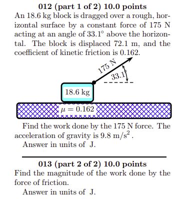 Solved Part Of Points An Kg Block Is Chegg Com