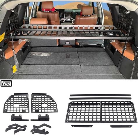 Aluminum Alloy Cargo Organizer Toyota Sequoia 2023 2025 Rear Trunk