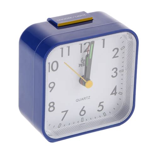 Quartz Analog Travel Alarm Clock With Snooze And N Grandado