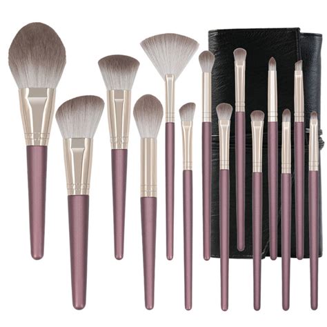 Factory Direct Price 14 Pcs Cosmetic Makeup Brushes Set With Soft Hair