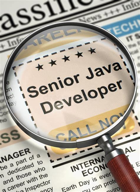 Now Hiring Senior Java Developer 3d Stock Image Image Of Function