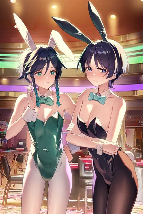 Scaramouche Venti And Wanderer Genshin Impact Drawn By Ugwa Danbooru