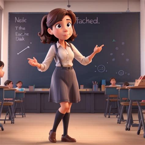 Premium Ai Image Teacher In The Classroom Generative Ai