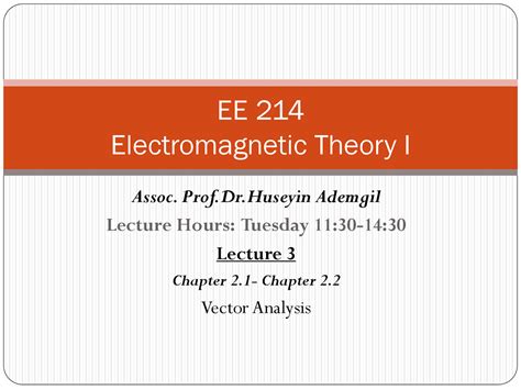 Electromagnetic Theory 1 Docsity