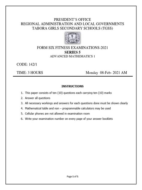 Adv Math 1 Pdf Integral Function Mathematics
